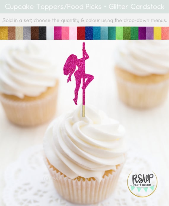 Paper & Party Supplies Buck's Night Cake Decorations Silhouette Pole ...