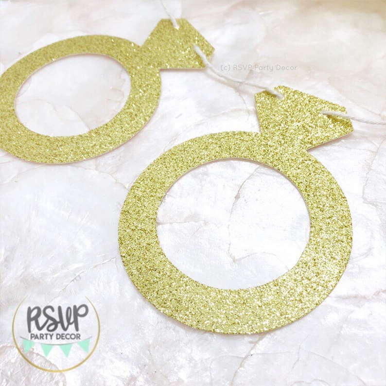 Ring Garland Wedding Rings Banner Engagement Party Banner - Etsy Canada