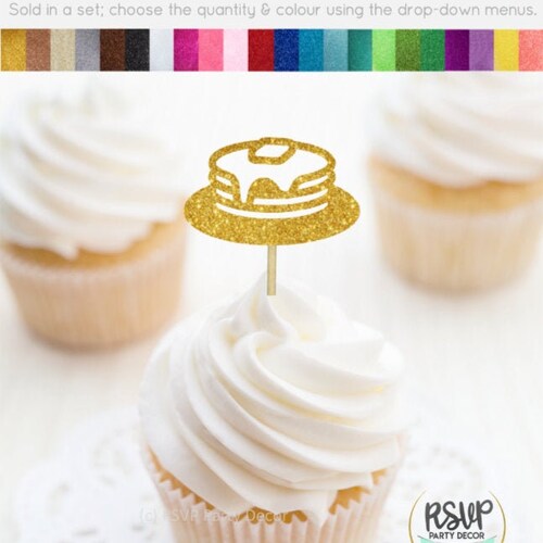 Sleep Mask Cupcake Toppers Pancakes and Pajamas Party - Etsy