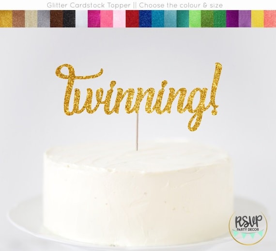 Twinning Cake Topper, Twins Cake Topper, It's Twins Cake Topper ...