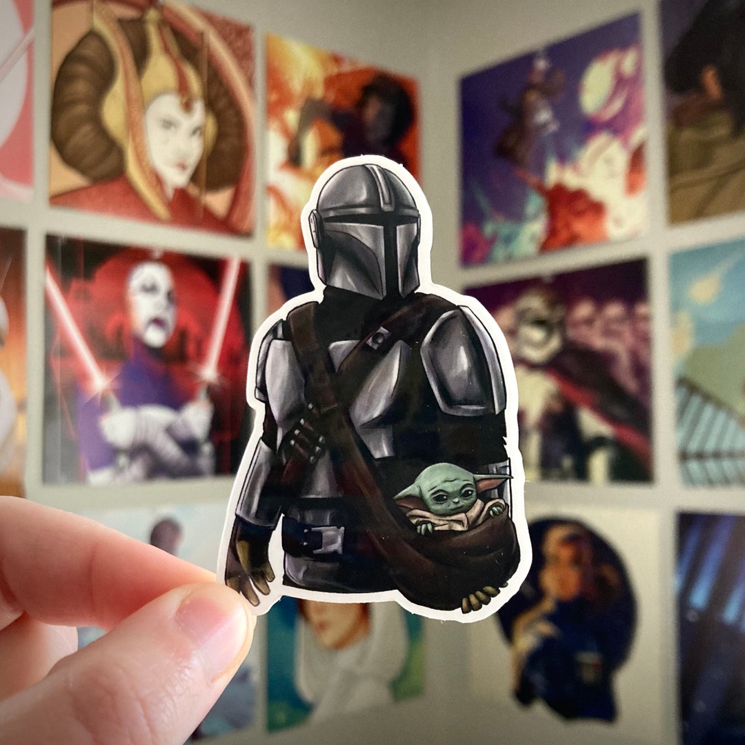 Mando and Baby | Vinyl Sticker / Decal - Etsy