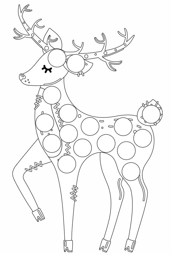 Digital Print Winter Animals Dot Marker Christmas Activity Pages - Etsy