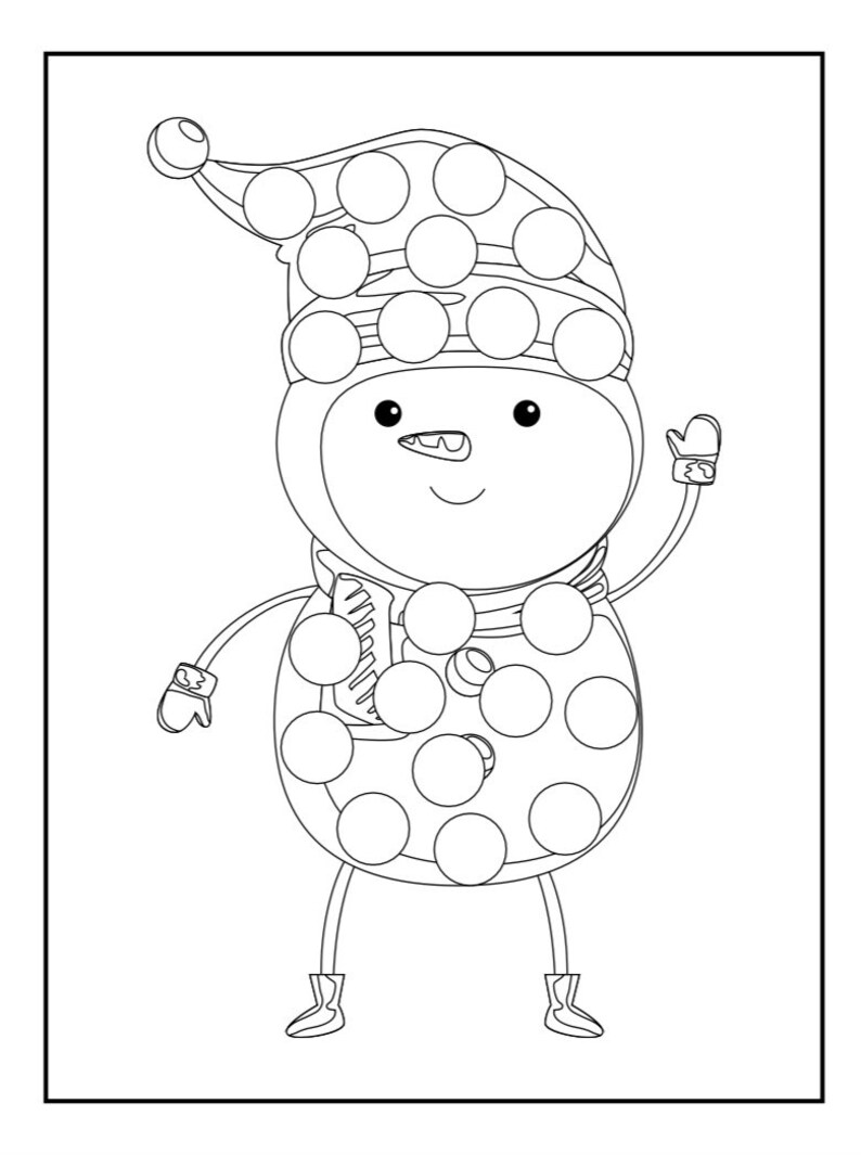 Digital Print Winter Animals Dot Marker Christmas Activity Pages - Etsy