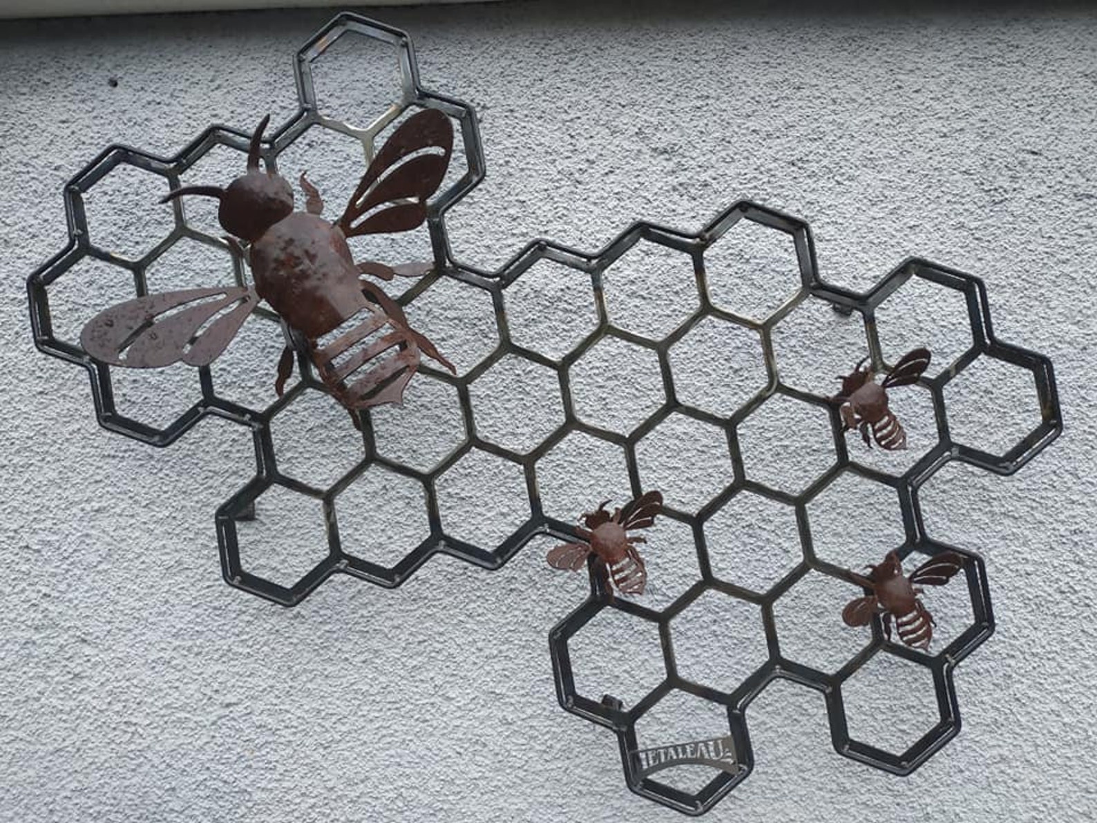 Metal Bee Sculptures/sculptures D'abeilles Métalliques - Etsy Sweden