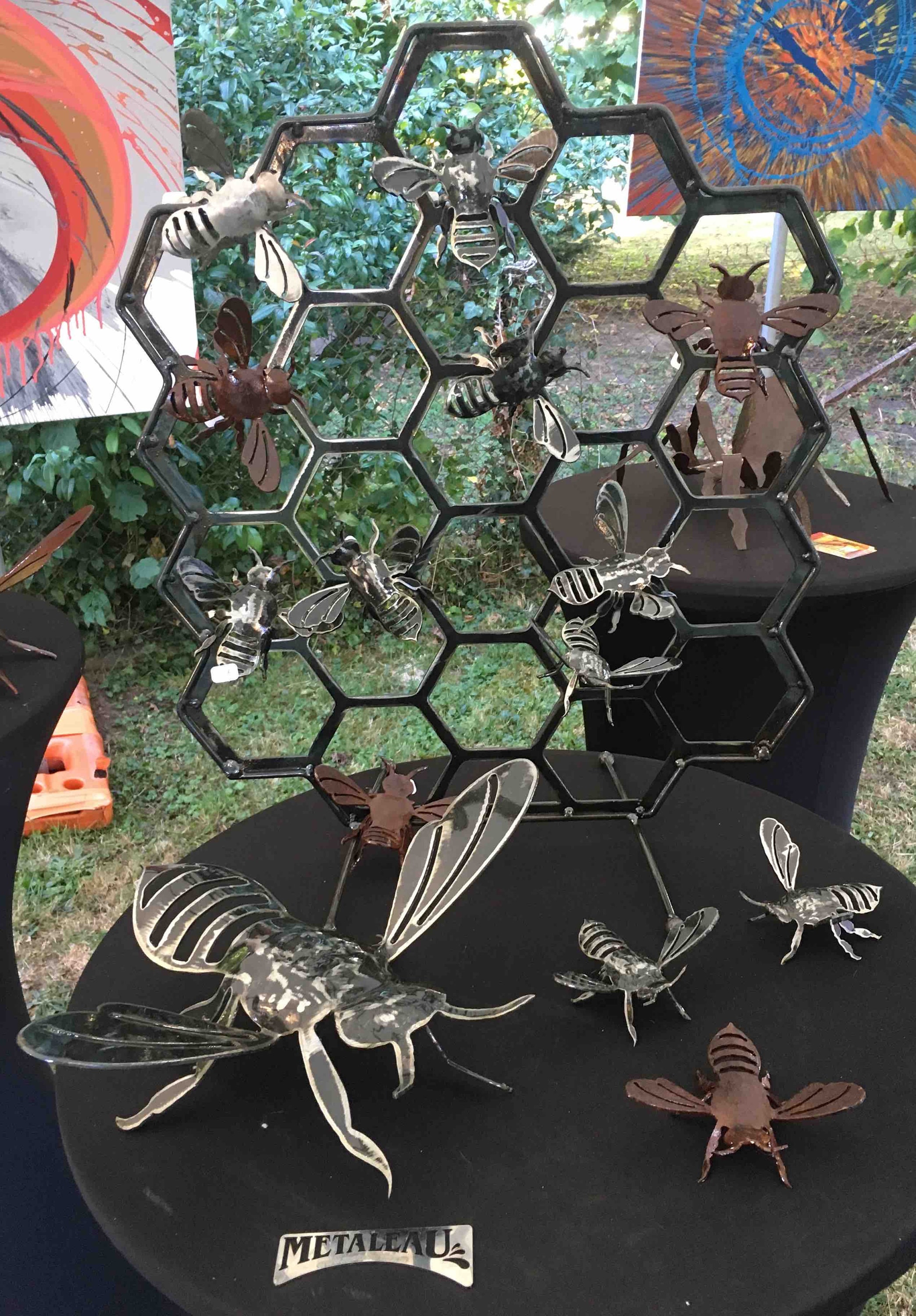 Metal Bee Sculptures/sculptures D'abeilles Métalliques - Etsy