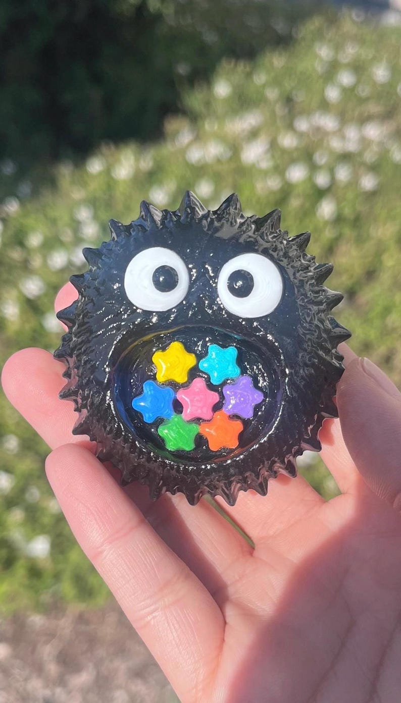 Soot Fairy Worry Stone – | Hand Painted Comfort Stone - Etsy