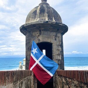 Handmade Puerto Rico Flag: Old Fashioned Nylon Exterior (3’X5’ Feet) - Etsy