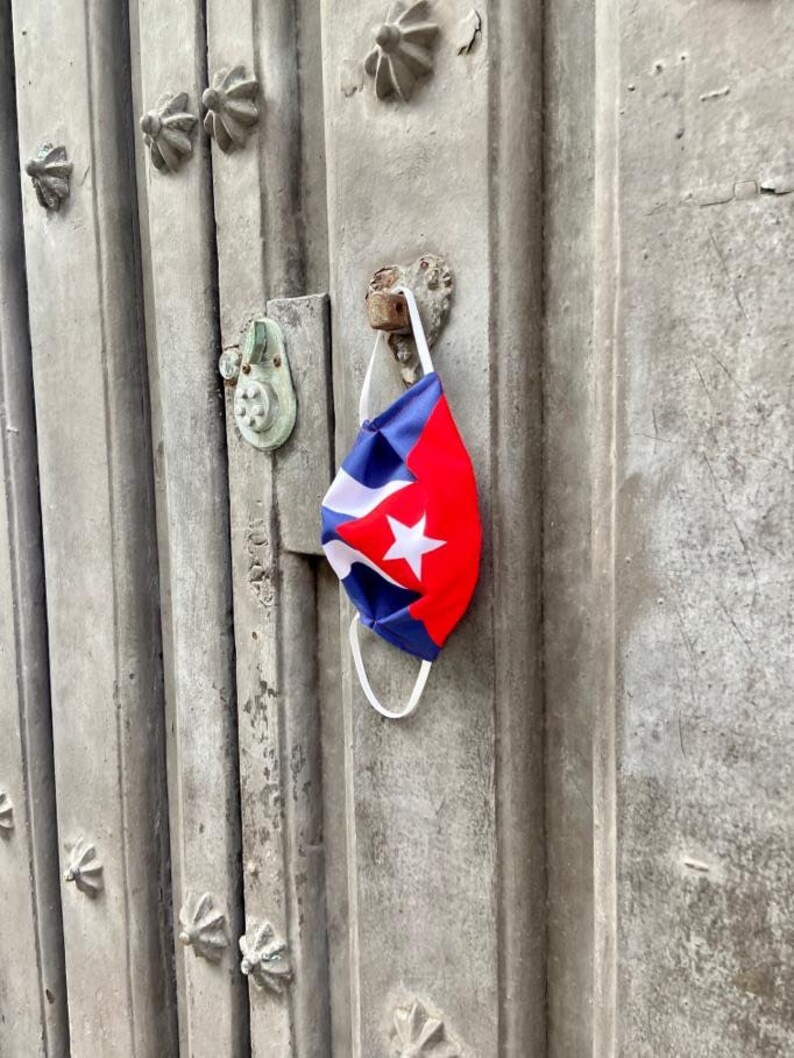 Cuba Flag Face Mask // Mascarilla De Bandera De Cuba // - Etsy