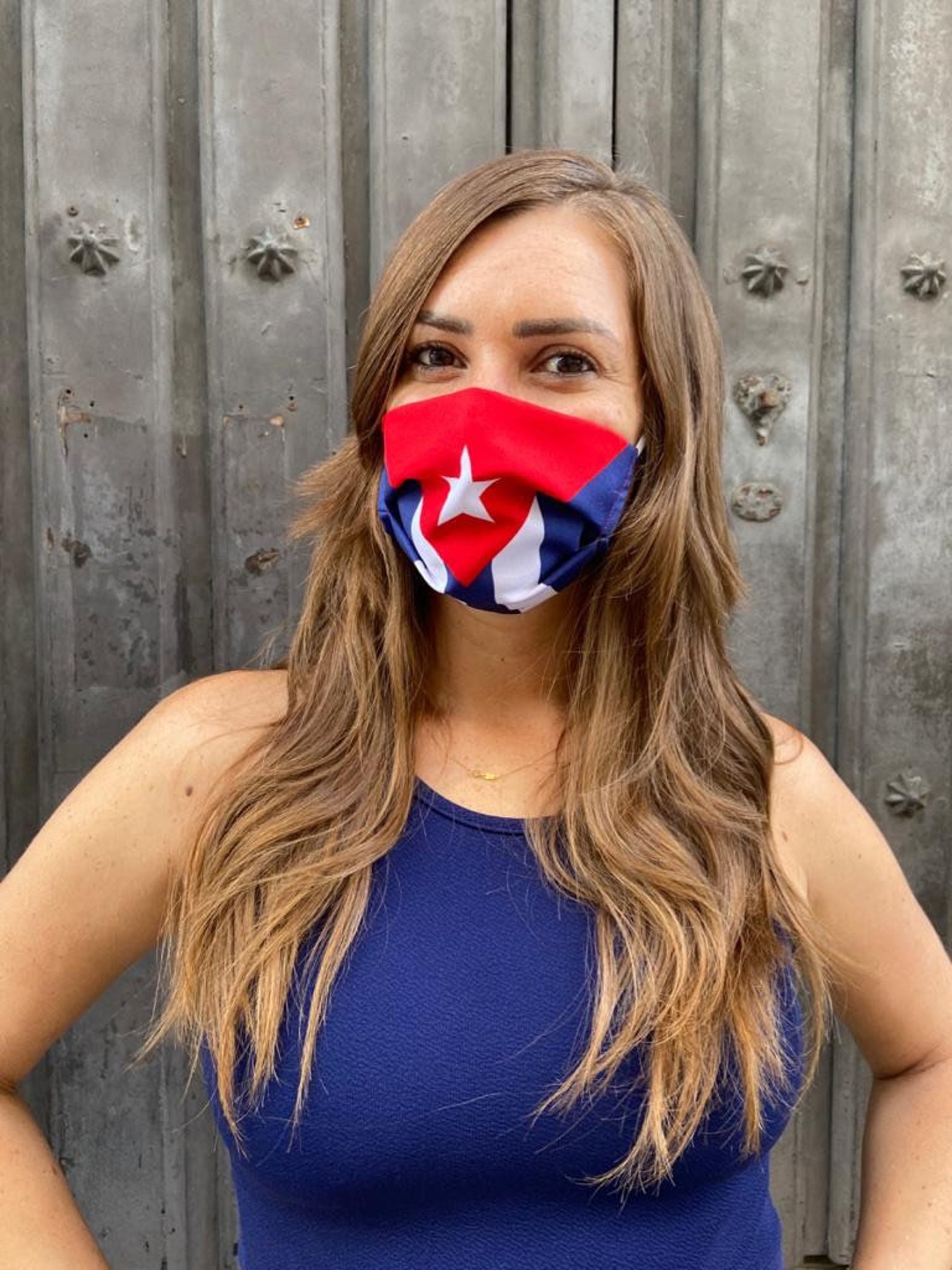 Cuba Flag Face Mask // Mascarilla de Bandera de Cuba // | Etsy