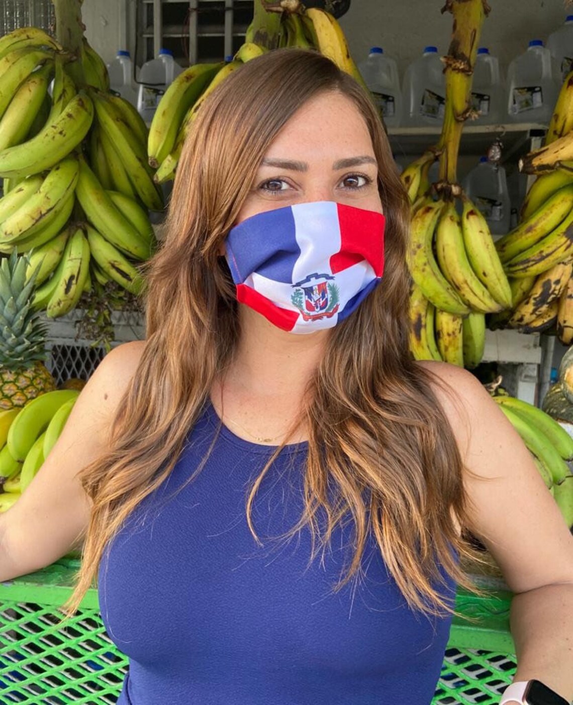 Dominican Republic Flag Face Mask // Mascarilla de la Bandera | Etsy