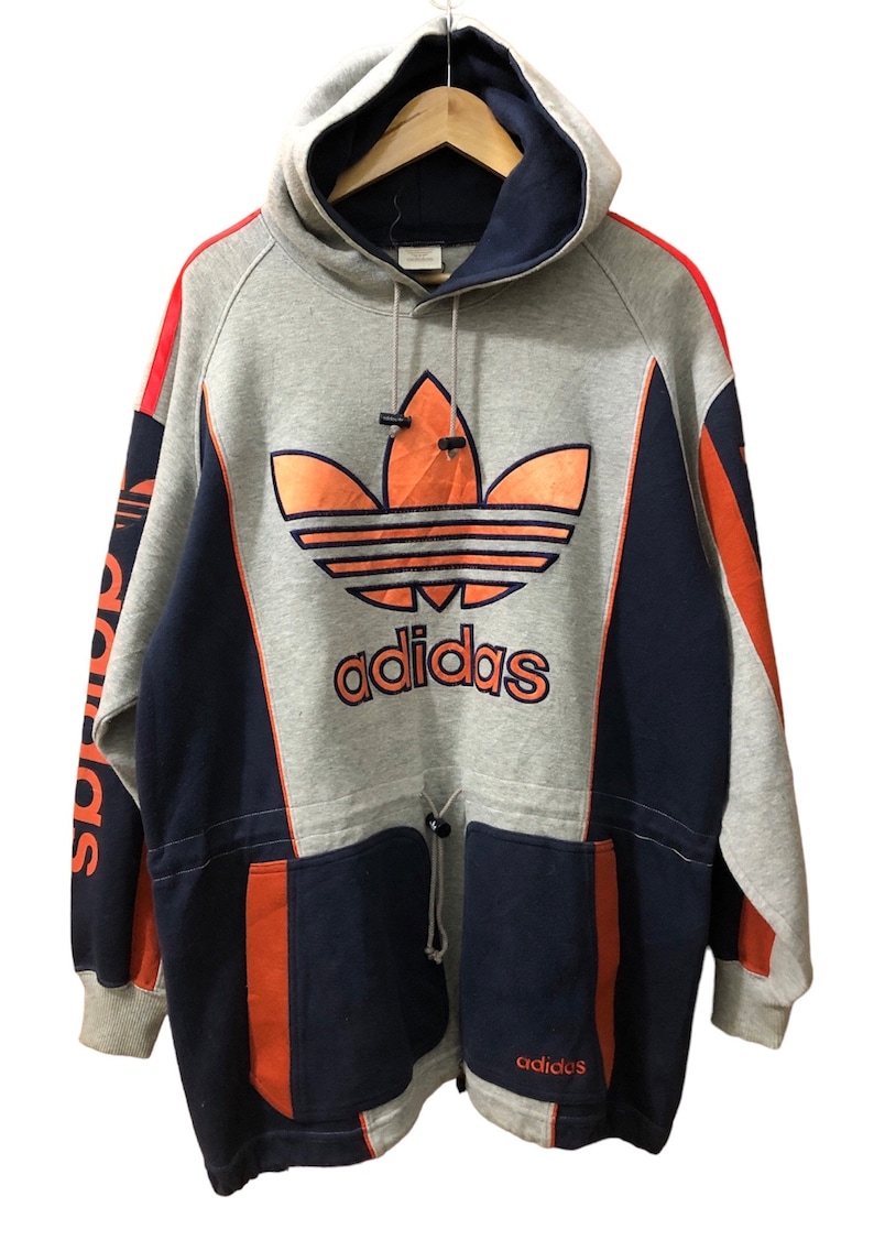 Vintage Adidas Big Logo Embroidery Sweatshirt Hoodie - Etsy