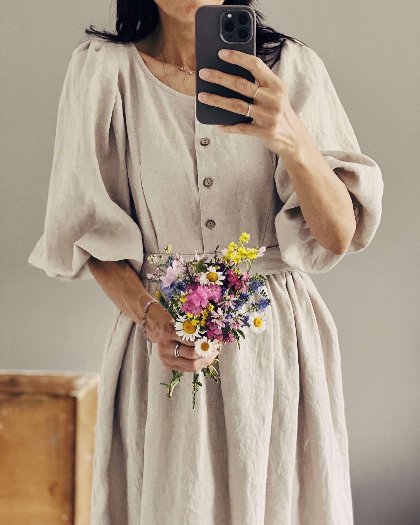 Women Linen Dress Katie - Customized Length - Etsy