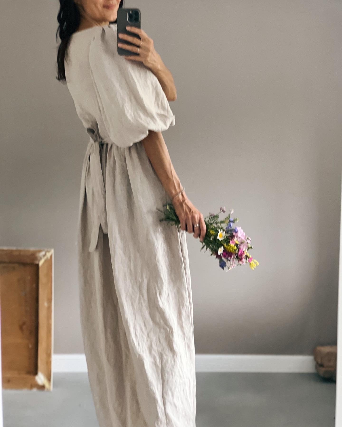 Women Linen Dress Katie - Customized Length - Etsy