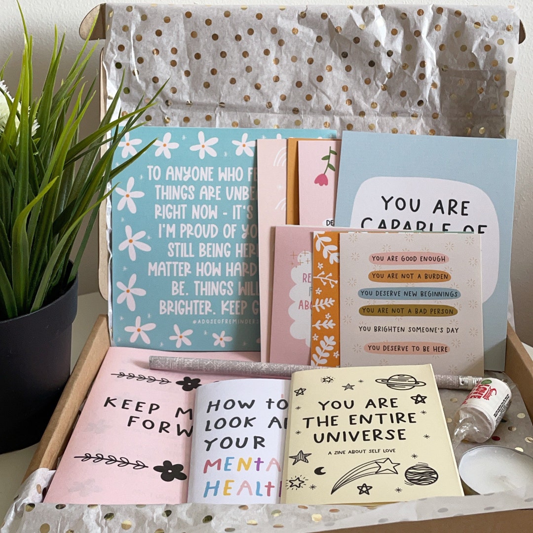 Positivity Box, Self Care Gift, Care Package | Positivity and Mental ...