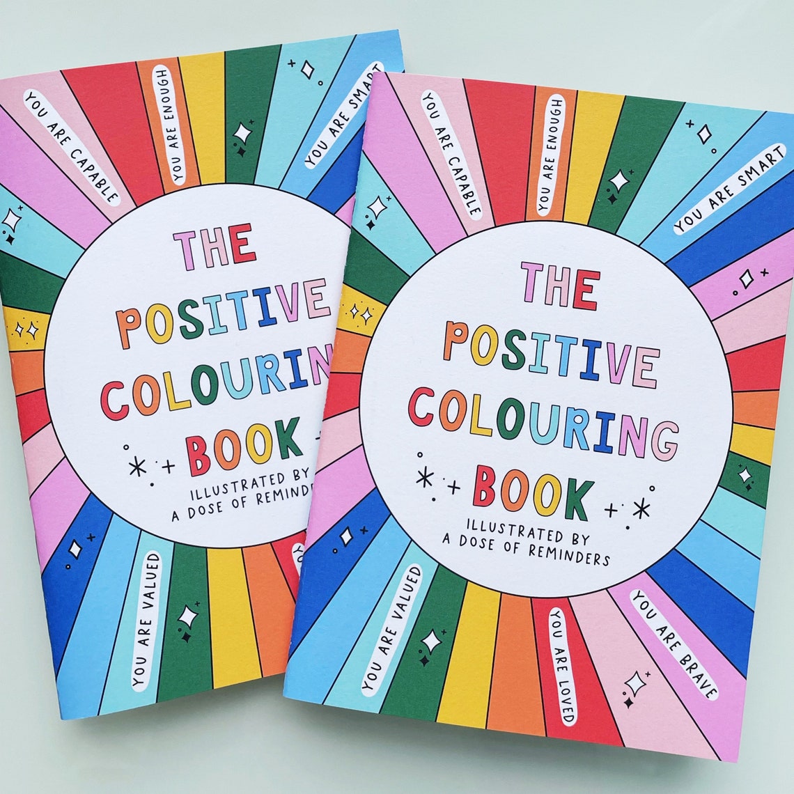 Positive Colouring Book Mindfulness Mental Health - Etsy UK