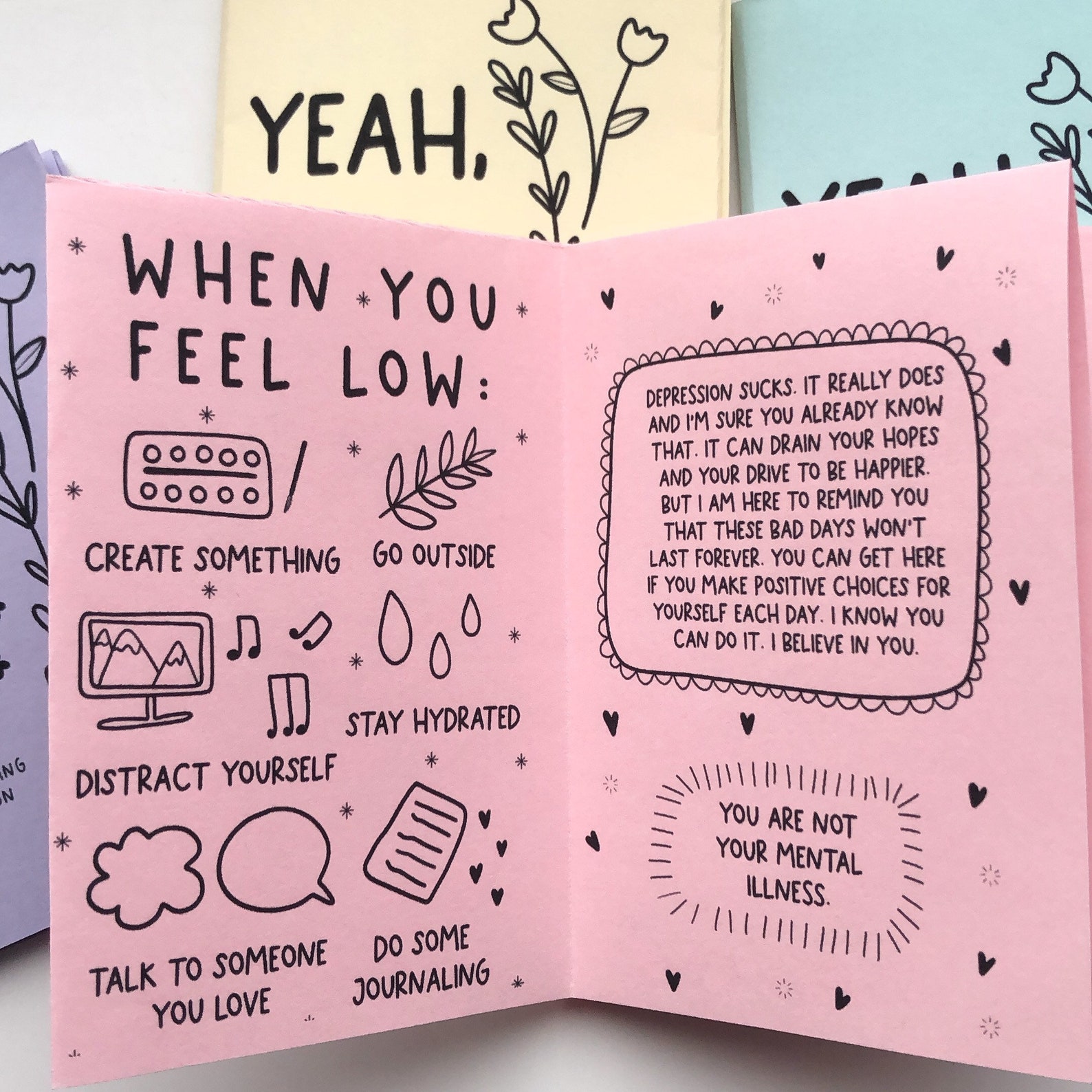 I'm Fine: Coping With Depression Zine Self Harm | Etsy