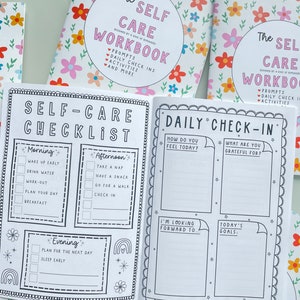 Self-care Activity Book | Mindfulness, Mental Health, Colouring, Relax ...