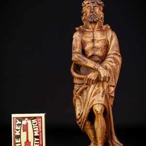 Flagellation of Christ Wooden Sculpture 1700s Antique Pensive Jesus ...