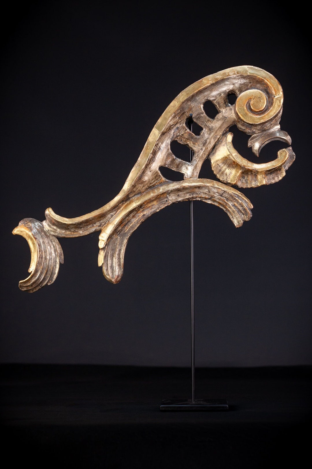 Baroque Wooden Element A | Antique 1700s Wood Decoration | 18th Century ...
