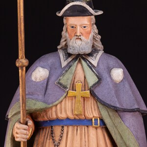 St James the Great Antique Wooden Statue Saint Jacob Greater Son of ...