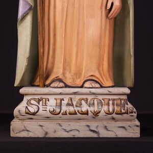St James the Great Antique Wooden Statue Saint Jacob Greater Son of ...