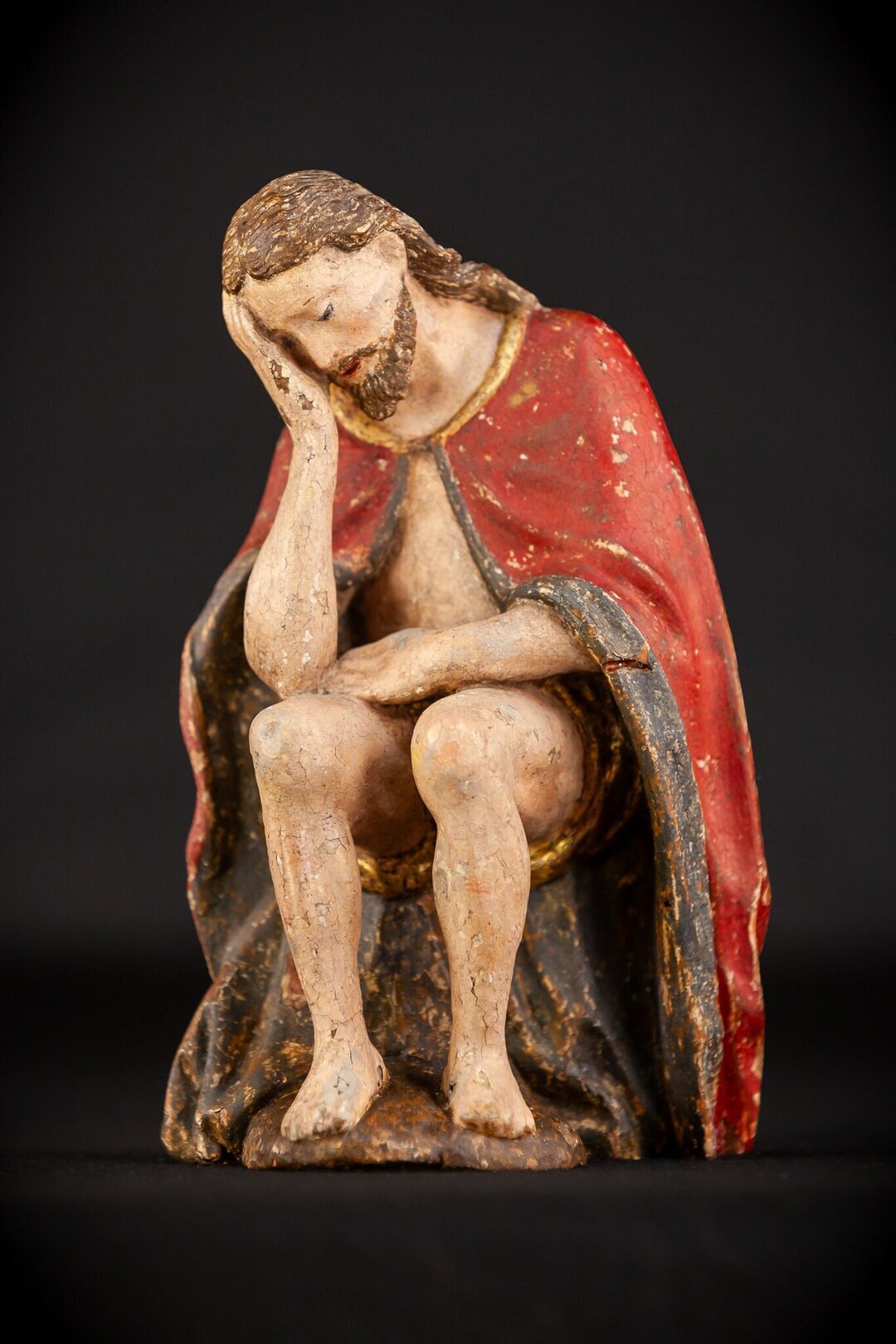 RARE Baroque Pensive Christ Wooden Sculpture 1700s Antique - Etsy