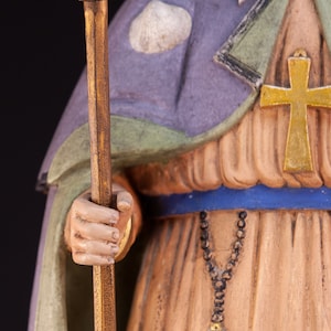 St James the Great Antique Wooden Statue Saint Jacob Greater Son of ...