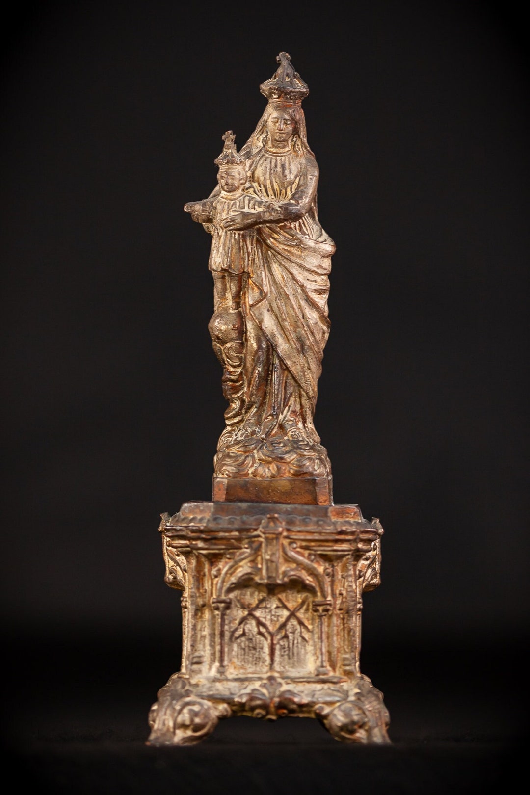 Our Lady of Victories Statue 1800s French Virgin Mary With Child Jesus ...