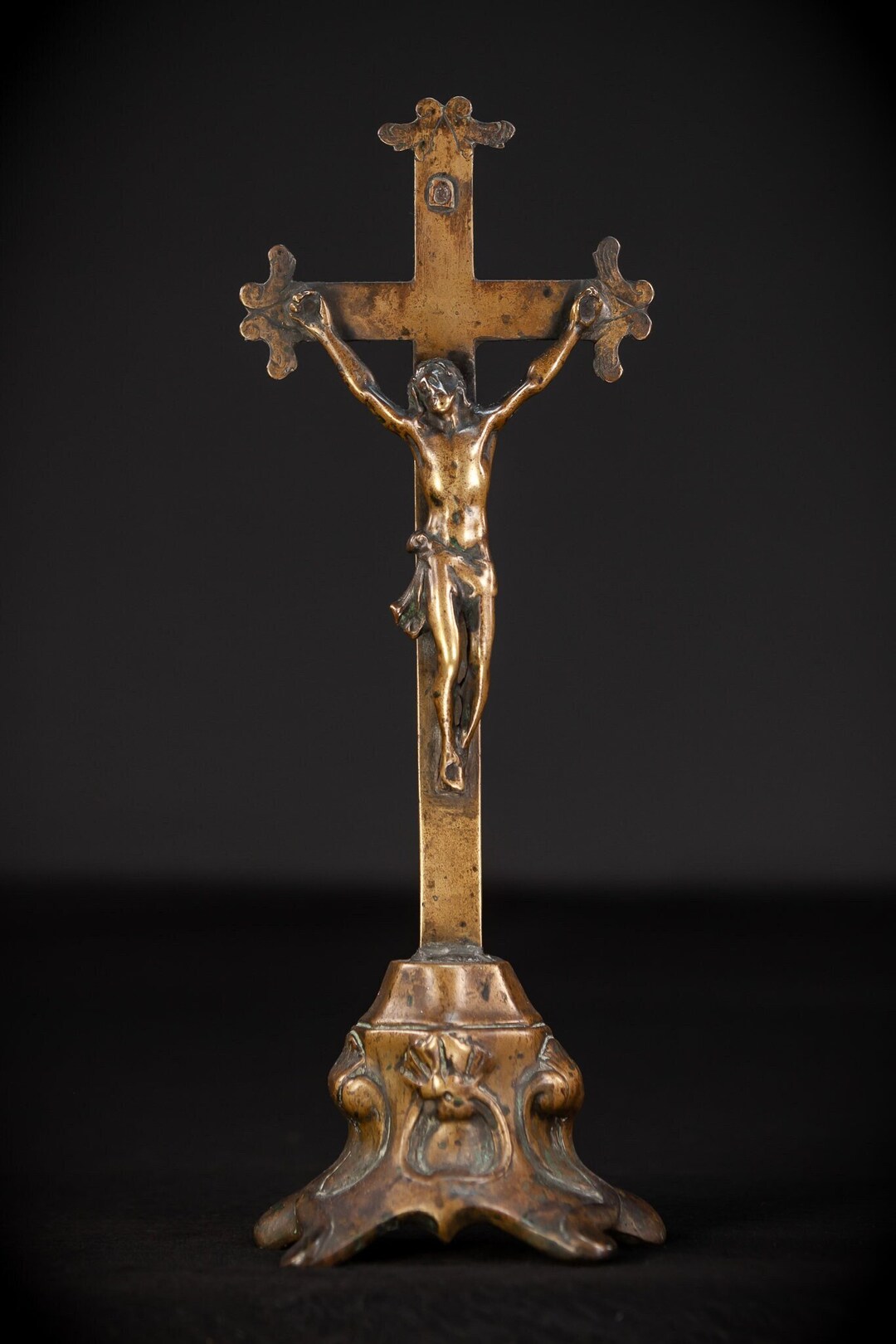 Renaissance Altar Crucifix From the 1600s | Antique 17th Century Bronze ...