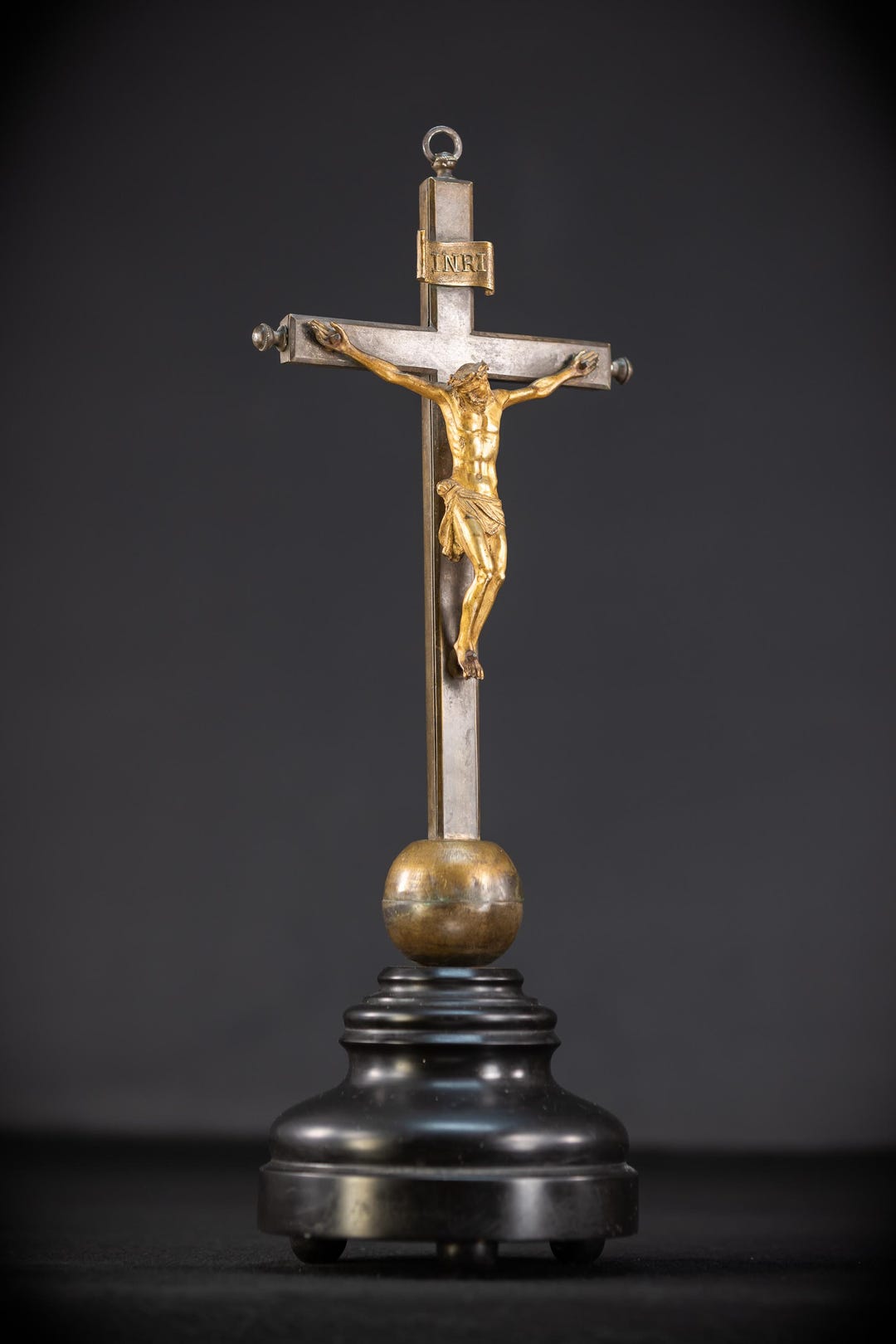 Reliquary Crucifix | Italian 1600s Antique Bronze and Black Onyx Cross ...