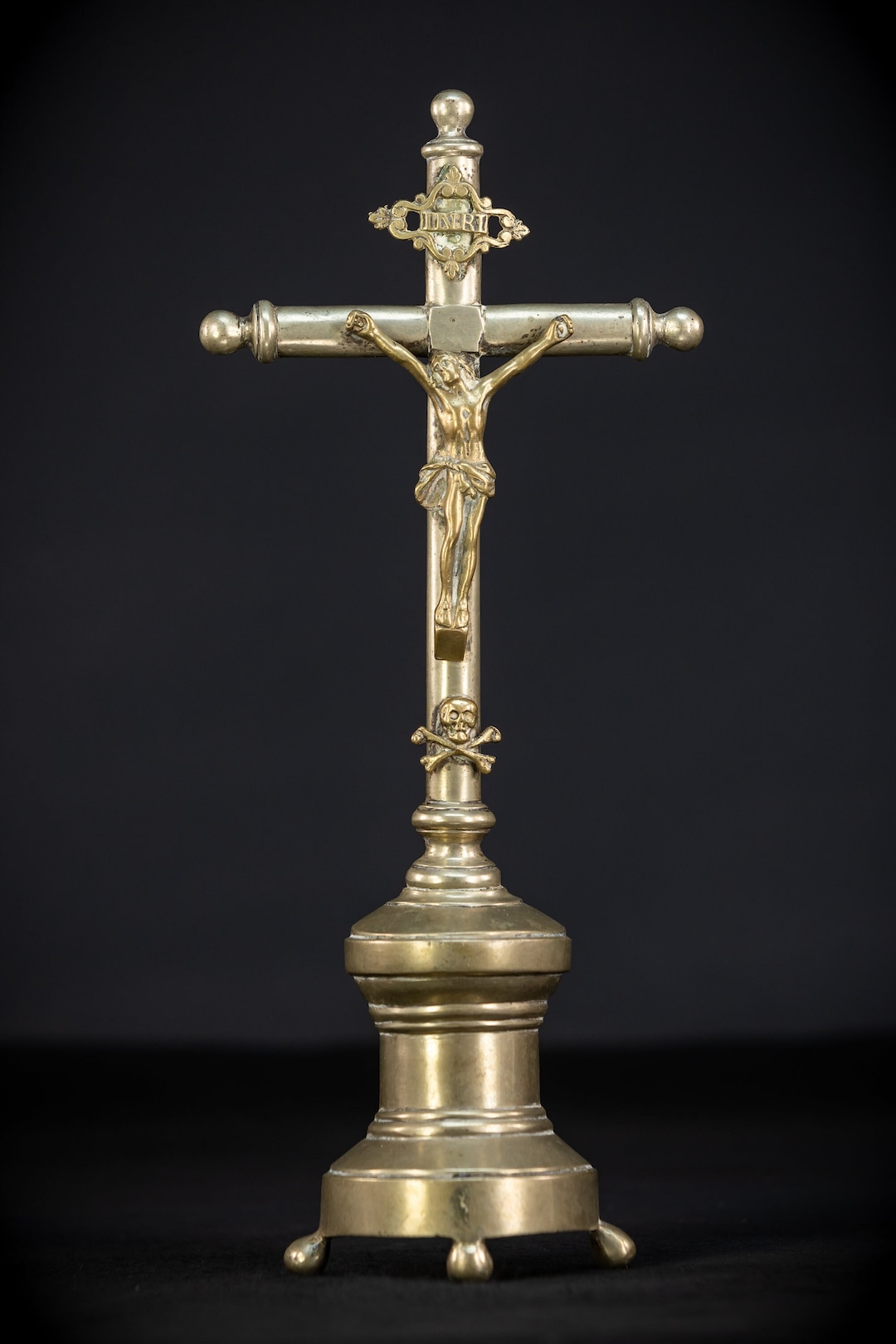 Altar Crucifix 18th Century Flemish Standing Cross 1700 Antique Jesus ...