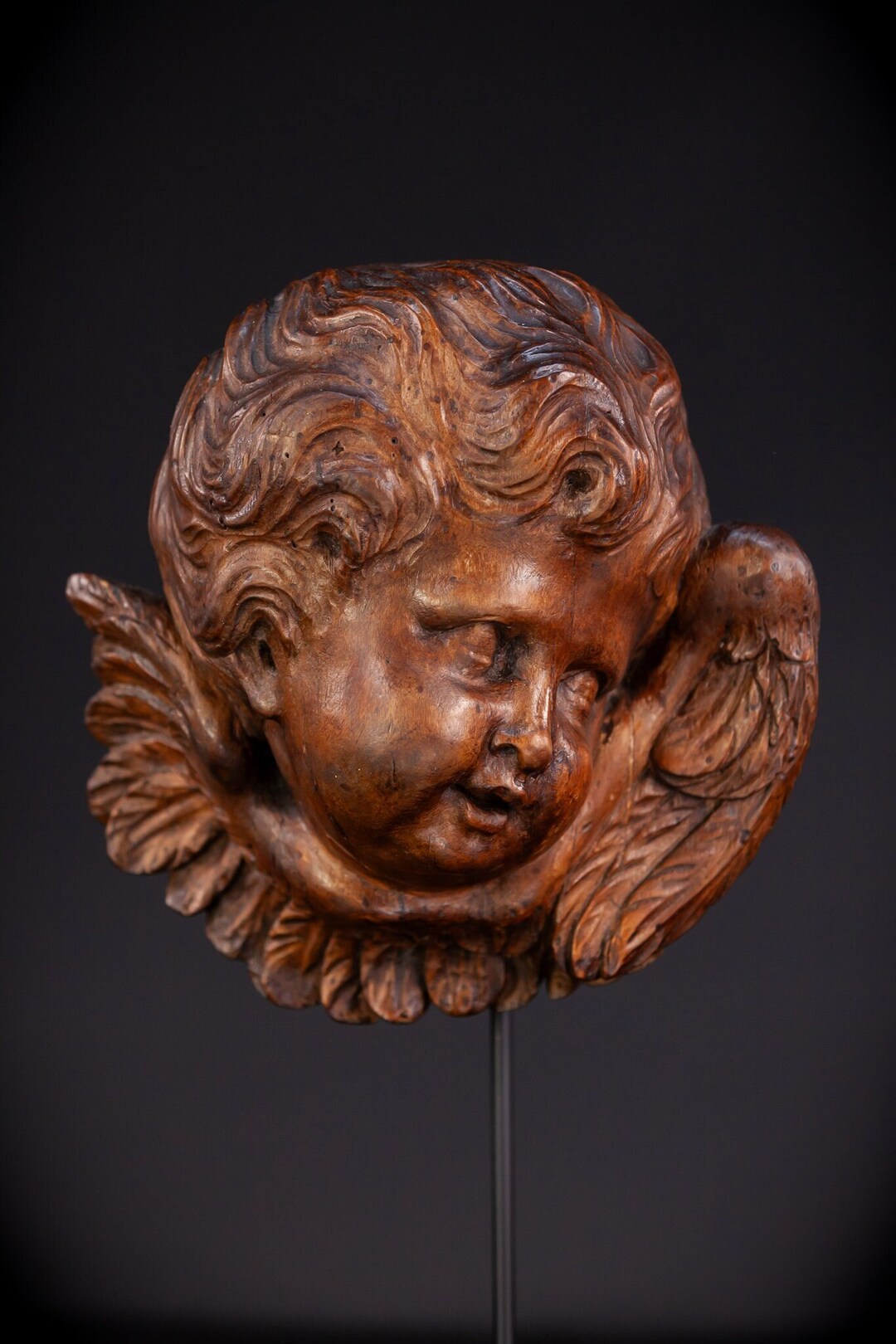 Angel Sculpture Archangel Antique Wooden Statue 1700s / 1800s Baroque ...