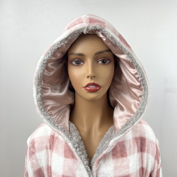 Womens Fleece Lined Satin Robe - Etsy