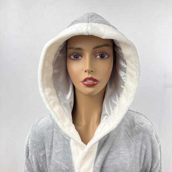 Womens Fleece Lined Satin Robe - Etsy