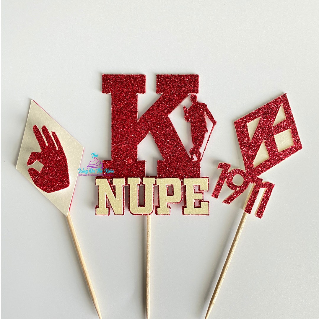 Kappa Cupcake Toppers|fraternity Cupcake Toppers - Etsy
