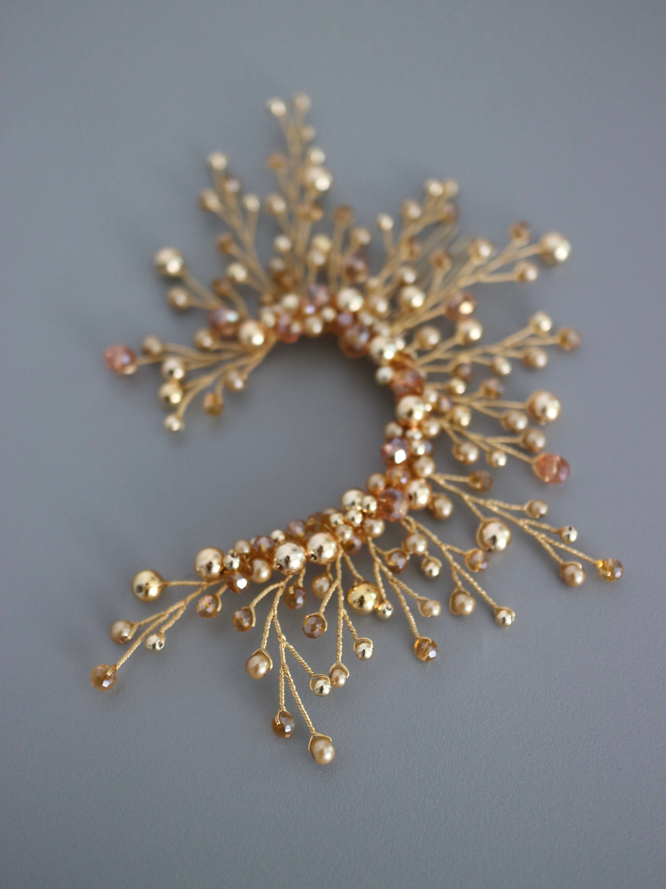 Pearl Ear Cuff, Gold Pearl Earring, Gold Ear Cuff, Festival Wedding ...