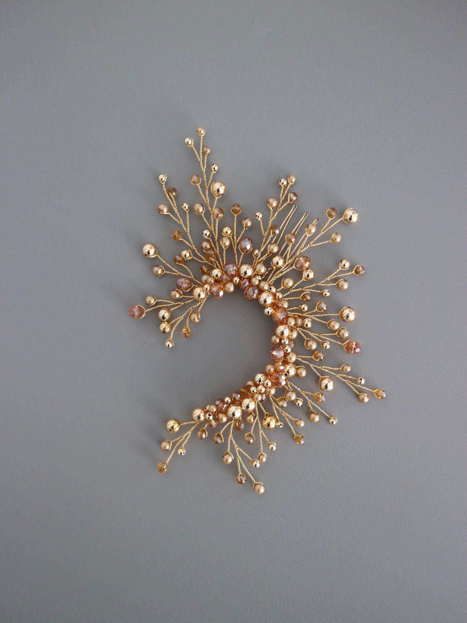 Pearl Ear Cuff, Gold Pearl Earring, Gold Ear Cuff, Festival Wedding ...