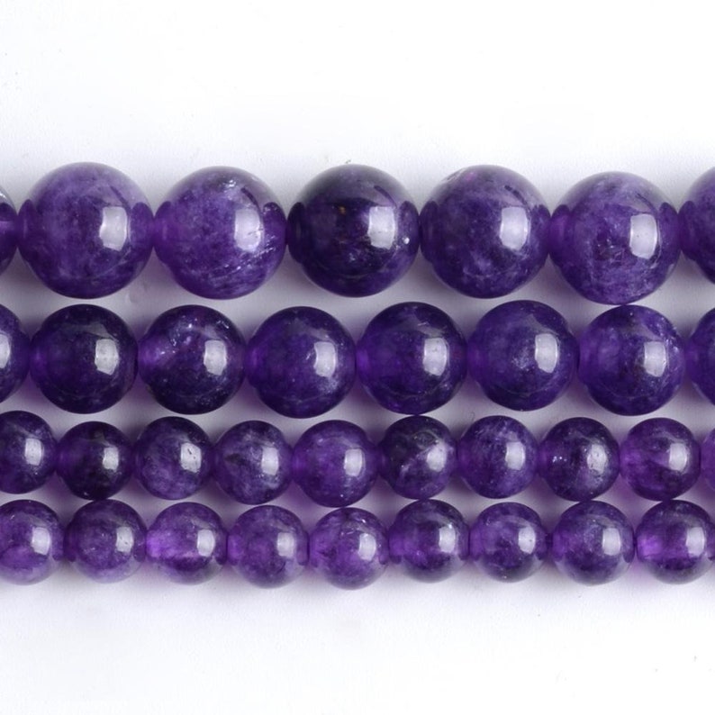 Genuine Amethyst Beads Purple Gemstone Beads Stone Beads - Etsy