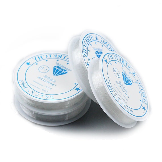 Crystal Transparent Elastic Beading Line Cord Thread Clear | Etsy