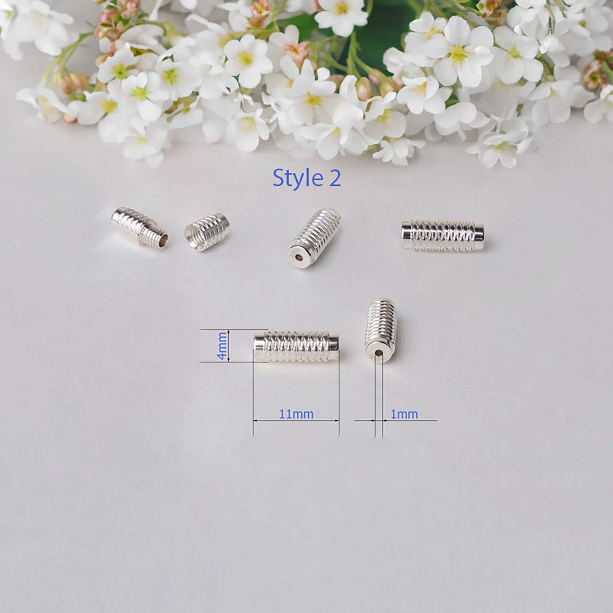 925 Sterling Silver Screw Barrel Clasp, for Necklace / Bracelet Jewelry ...