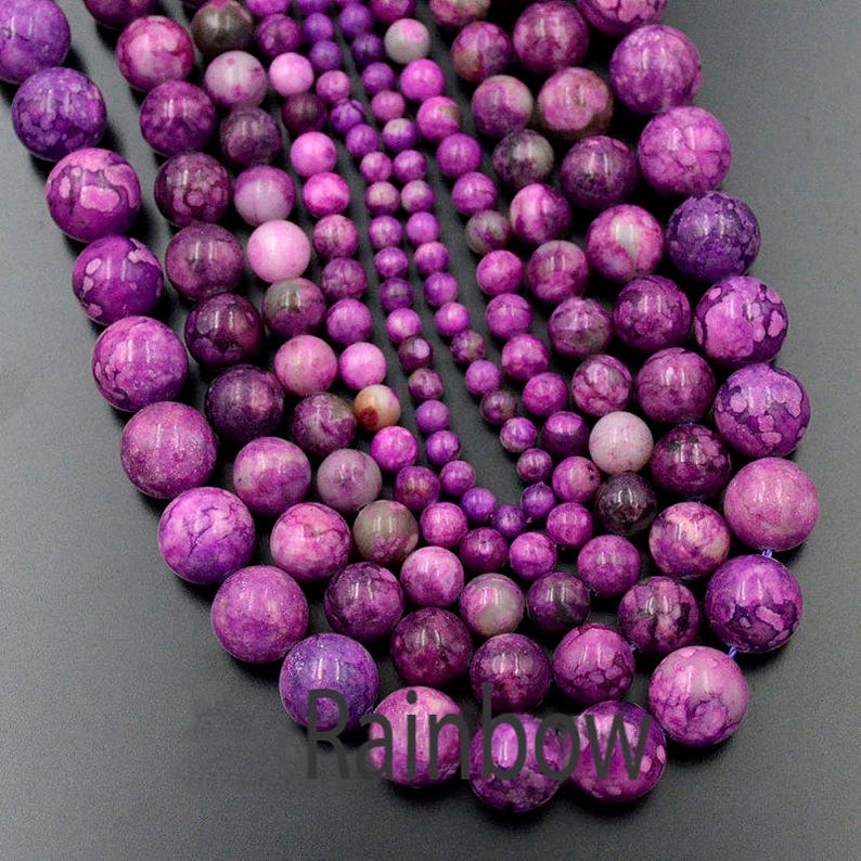 Purple Jasper Beads 4mm 6mm 8mm 10mm 12mm Round Purple Jasper - Etsy
