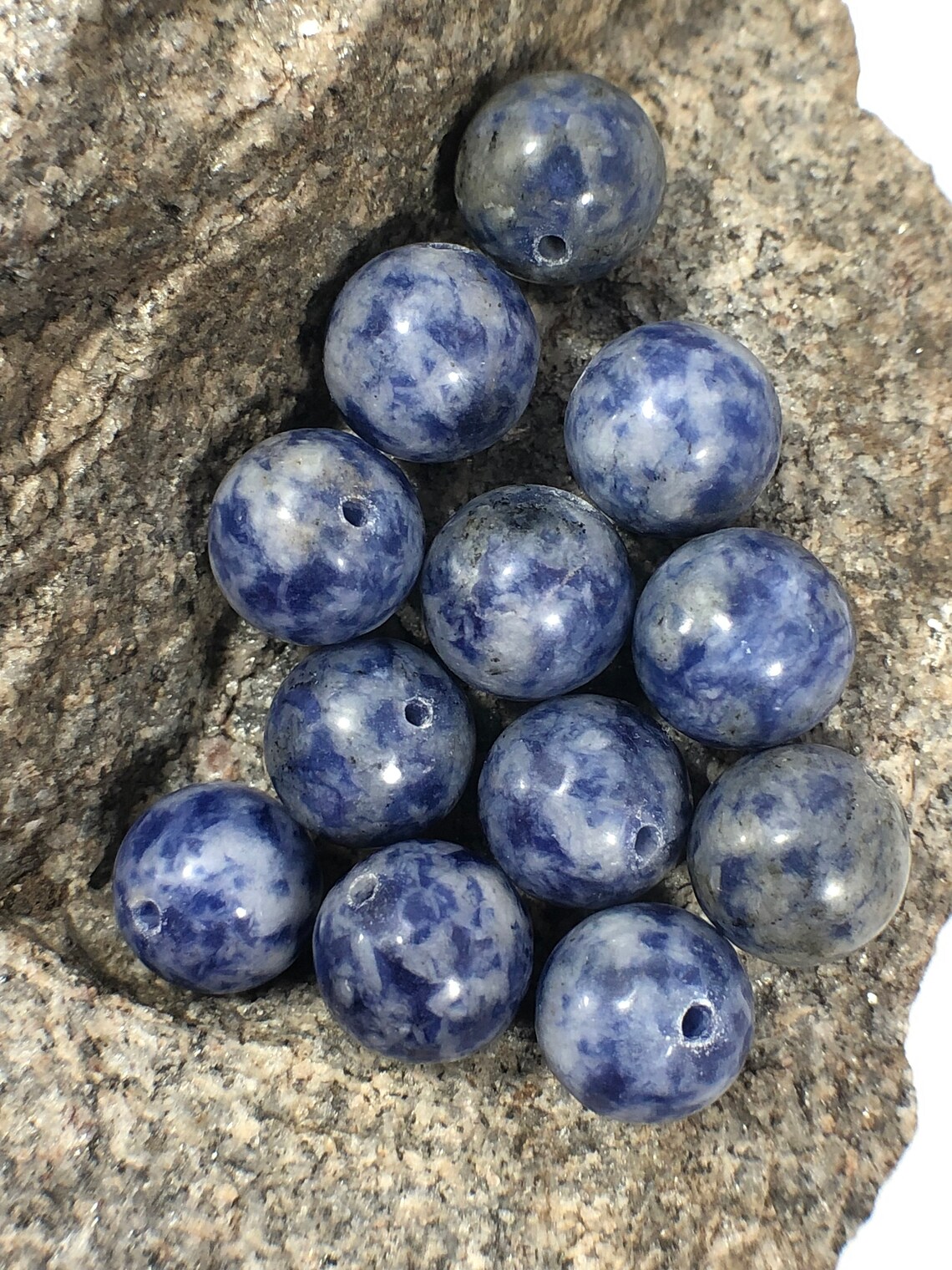 Blue Spot Jasper Beads Mala Wholesale Gemstone Beads Round - Etsy Canada