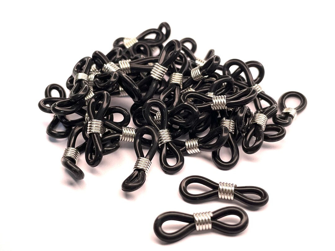 Eye Glass Holder Ends, Black Rubber Ear Hook Eyeglasses Spectacles ...