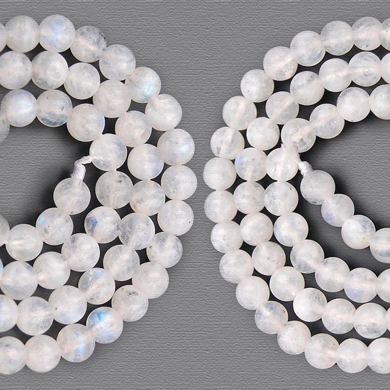Natural White Moonstone Beads Wholesale Gemstone Beads | Etsy