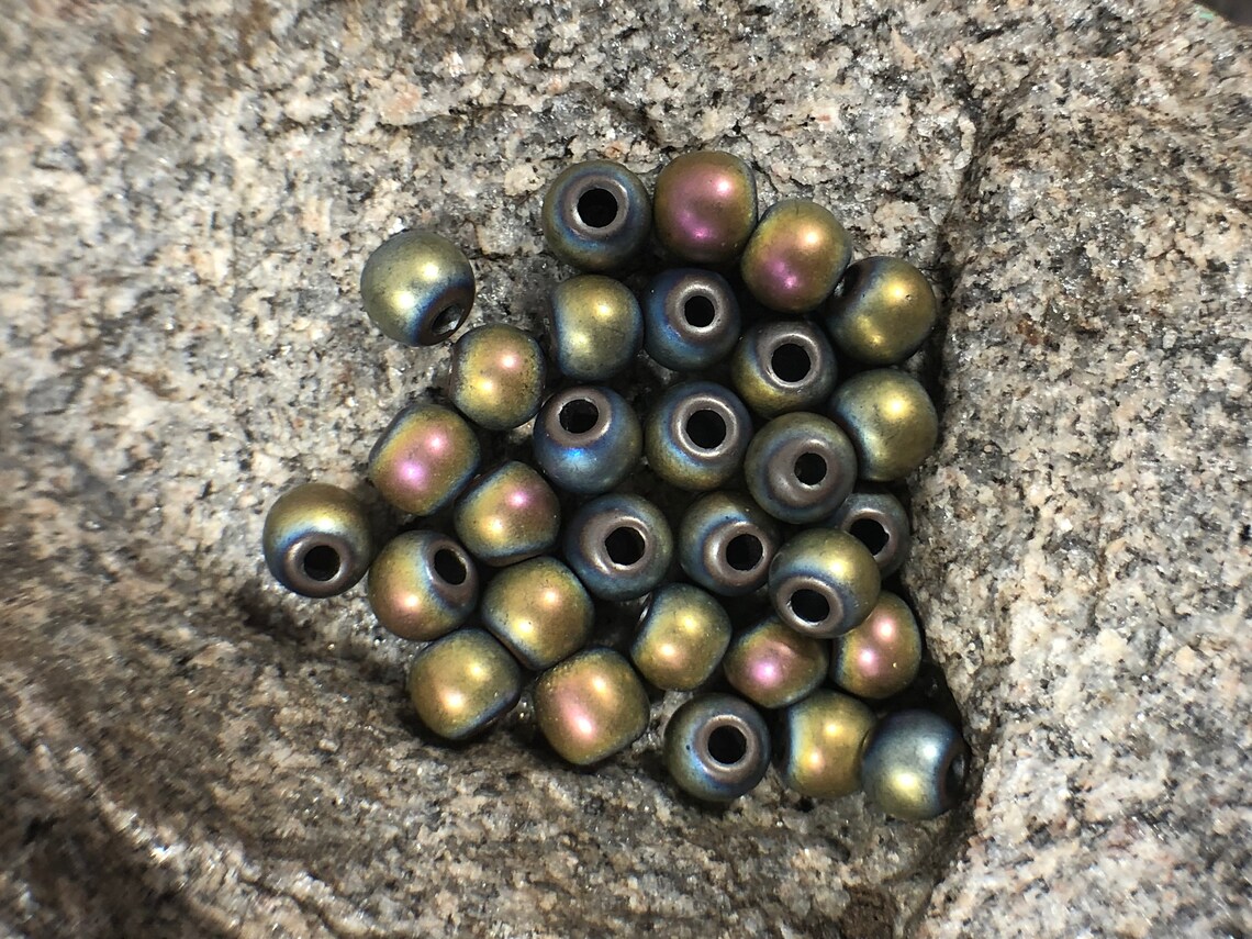 Matte Multi-color Hematite Beads Wholesale Gemstone Beads - Etsy