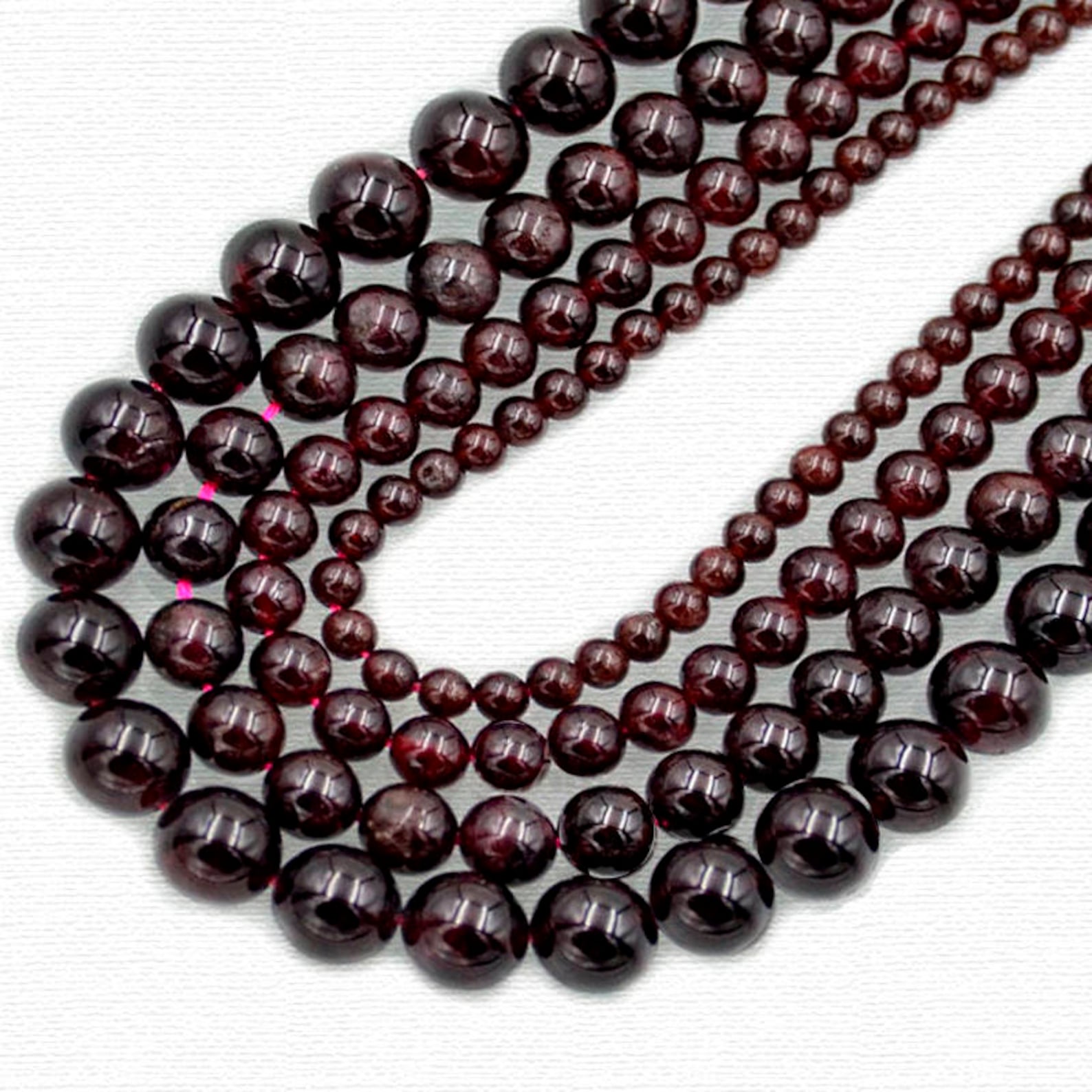 Natural Red Garnet Beads Red Beads Red Gemstone Beads - Etsy