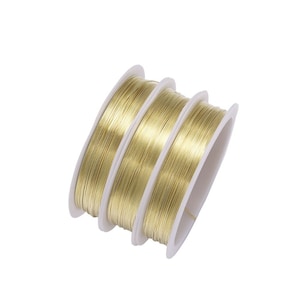 Metal Thread Wire, Gold, Silver, Copper String Beadsmith, Craft Beading ...