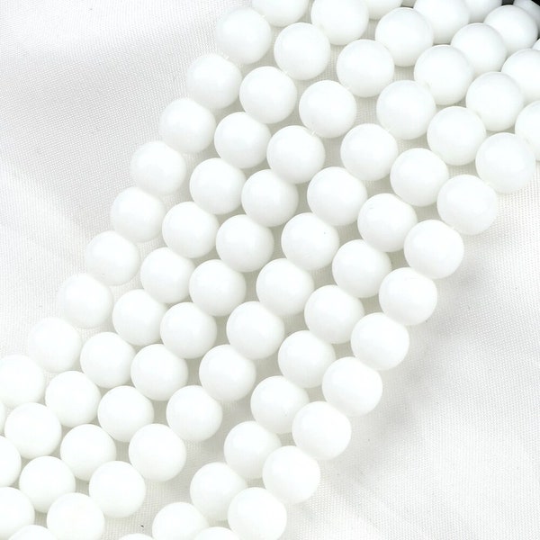 Matte White Beads - Etsy