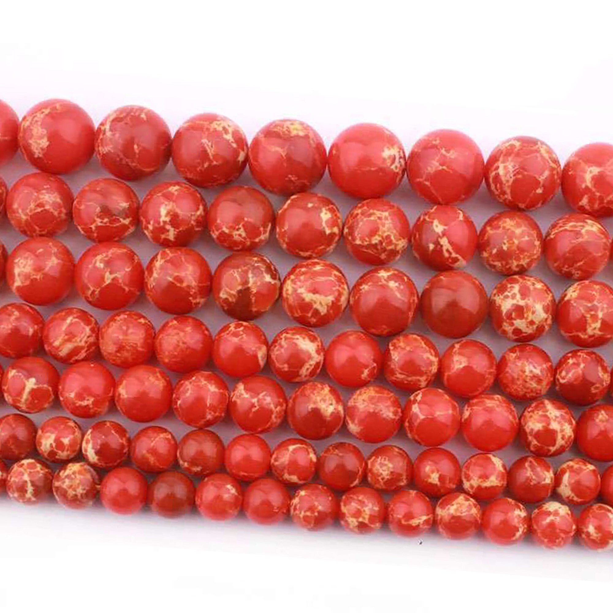 Emperor Sediment Orange Jasper Beads Orange Gemstone Beads - Etsy