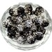 Black White Crystal Rhinestone Round Beads 6mm 8mm 8mm 10mm - Etsy